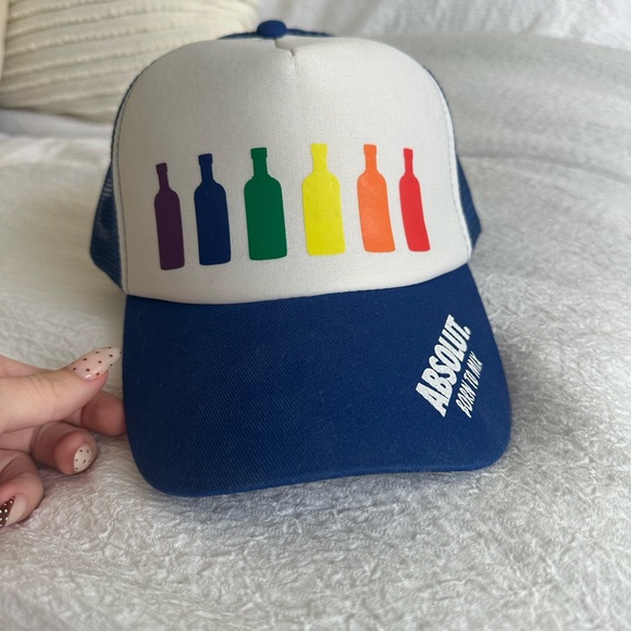 Accessories | Absolut Pride Rainbow Bottle Trucker Hat | Poshmark